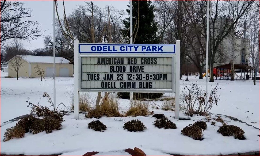 Donating the gift of life, at the Odell Community Building - SOUTHEAST ...