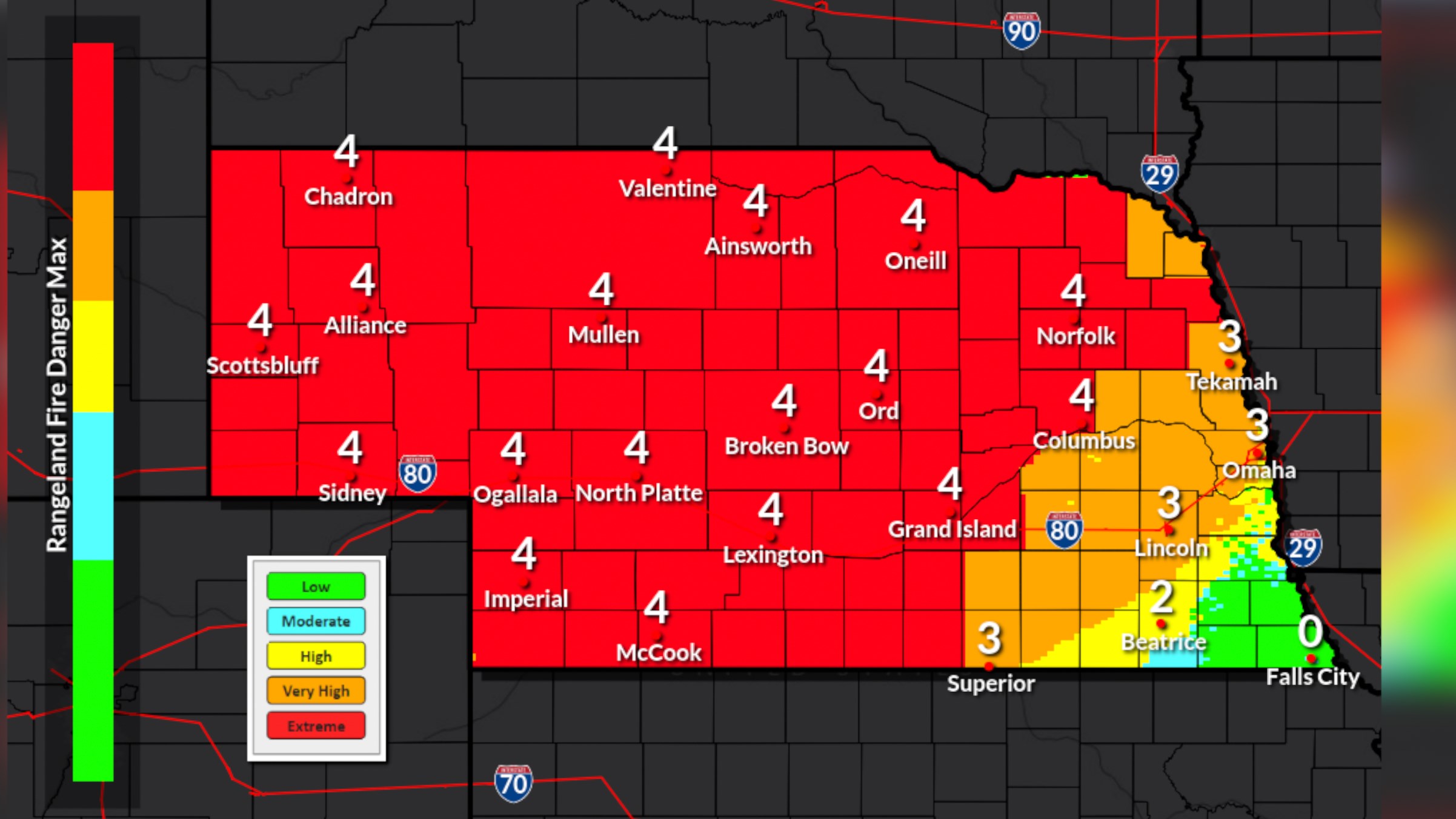 Moderate to extreme fire danger sparks caution to farmers during ...