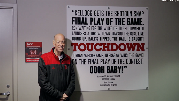 Husker radio broadcast booth dubbed 'Greg Sharpe Radio Booth' - PLATTE ...